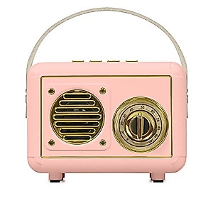 Aresrora Retro Bluetooth Speaker,Vintage Decor,Mini Wireless Bluetooth Speaker, Cute Old Fashion Style for Travel Bedroom Kitchen Desk Office Party Outdoor for iPhone,iPad,Nexus,Laptops