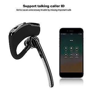Hilitand V8 Business Bluetooth Headphone Intelligent Voice Prompt Function Intelligent CSR chip Powerful and Diverse Functions for Driving