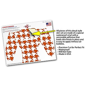 WraptorSkinz Skin Wrap compatible with Sony PS5 DualSense Controller Houndstooth Burnt Orange (CONTROLLER NOT INCLUDED)