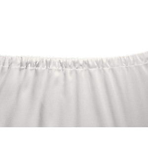 PURE BAMBOO Crib Fitted Sheet (52"x28"x6") - Genuine 100% Organic Viscose Derived from Bamboo, Luxuriously Soft, Ultimate Cooling, Fits Standard Size Crib Mattress (White)