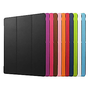 Zrengp Tablet Smart Cover for Google Pixel C 2015 Release 10.2 inch, Ultra Thin Slim Folio Stand Lightweight with Auto Sleep/Wake Up Function Leather Case for Google Pixel C 10.2" (Black)