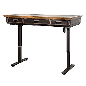 Martin Furniture Electric Hartford Sit/Stand Desk, Brown