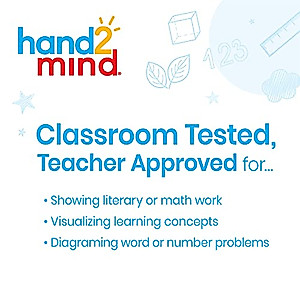 hand2mind Reusable Clear-Vu Dry Erase Pockets for Students, Dry Erase Office Supplies, Teacher Supplies for Classroom, School Supplies, Classroom Supplies (Pack of 10)