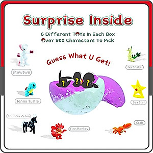 Bath Bombs for Kids with Surprise Inside: Supbec Organic Bath Bombs Gift Set Rich in Natural Essential Oils, Bath Bombs Fizzy for Dry Skin Moisturize, Easter Gift for Kids(9 Pcs, 2.9 OZ)