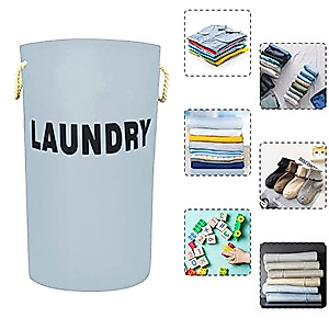 YYYCMY Freestanding Laundry Hamper Basket,85L Collapsible Large Laundry Bag Blanket Basket, Folding Washing Bin for Dirty Clothes Toys in Laundry Room Organization & Storage (grey)