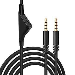 Tobysome Replacement A10 A40 A30 Cable Cord Wire for Connect Astro A10 Astro A40 Gaming Headset to Xbox One,Playstation 4 PS4 Controllers,Smartphone,MixAmp with 3.5mm Aux Jack(2M,with Volume Control)