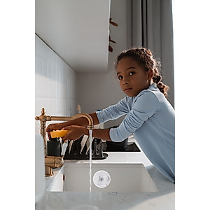 Sponge Holder/Caddy for Scrub Smiley Face Sponge, with Suction Cup for Bathroom and Kitchen Sink Organization