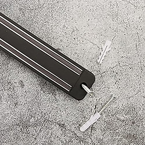 Housoutil Magnetic Tool 2pcs Kitchen Magnetic Knife Block Holders Racks Stainless Steel Magnetic Stands Multifunctional Storage Knife Holders Magnetic Tools