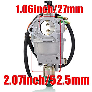 SOAJEE Carburetor Kit Compatible with Multi-Power Poulan Pro Power Stroke Max Ryobi Sportsman 030630 GEN7000 GEN7013 MP7000E PP4300 PP6600 PS905000 RY906500 TG6500 TG6500ES XP8500E 16100-Z191110
