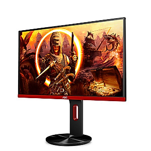 AOC G2460PF 24” Gaming Monitor, FreeSync, FHD (1920x1080), TN Panel, 144Hz, 1ms, Height Adjustable, DisplayPort, HDMI, USB