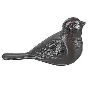 Cast Iron Decorative Bird Door Stop, Heavy Duty Door Stopper, Door Stop Wedge to Stop Your Bedroom, Bath and Exterior Doors, First Christmas in New Home Ornament