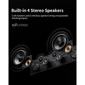 ANGELS HORN Vinyl Record Player, Bluetooth Turntable with Built in Speakers Phono Preamp, High Fidelity Turntables for Vinyl Records with Magnetic Cartridge AT-3600L, Belt Drive 2-Speed