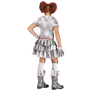 Fun World Carnevil Clown Costume for Girls, Medium