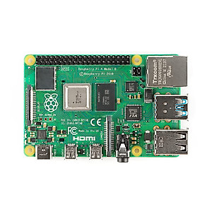 JESSINIE Raspberry Pi 4 Model B 4GB Development Board 1.5GHz Bluetooth 5.0 WIFI Multifunctional Universal Development Board Learning Board for Python Linux Programming