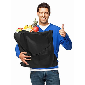 2 Pcs Evohyah Shopping Bags Reusable Grocery Tote Bags Kitchen Reusable Grocery Bags S-XLarge 50LBS Ripstop Geometric Fashion Recycling Bags Folding Storage Bag Machine Washable Nylon Bags