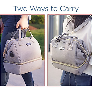 Nolla Breast Pump and Diaper Bag (Black)