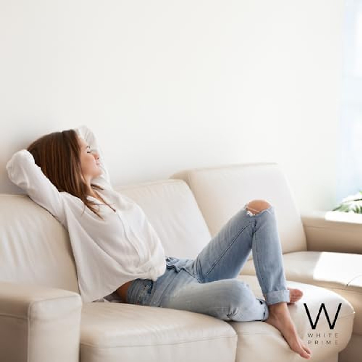 WHITE Prime 30 oz Tumbler | Simple Elegant Modern | Stainless Steel Double Wall Tumbler with handle and Straw Lid | Reusable Water Bottle Travel Mug | Cupholder Friendly | Drinkware Flasks