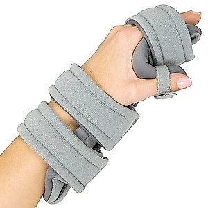 Vive Resting Hand Splint (Left) - Night Immobilizer Wrist Finger Brace - Thumb Stabilizer Wrap - for Arthritis, Tendonitis, Carpal Tunnel Pain - Functional Support for Sprains Fractures (Small)