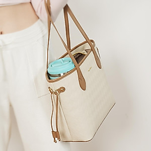 ICEWATER 40 oz Tumbler with 2 Lids (Flip & Standard Straw),100% Leak Proof Insulated Tumbler with Handle, Cup Holder Friendly, Stainless Steel Water Bottle, Gifts for Women & Men (Dark Rainbow)