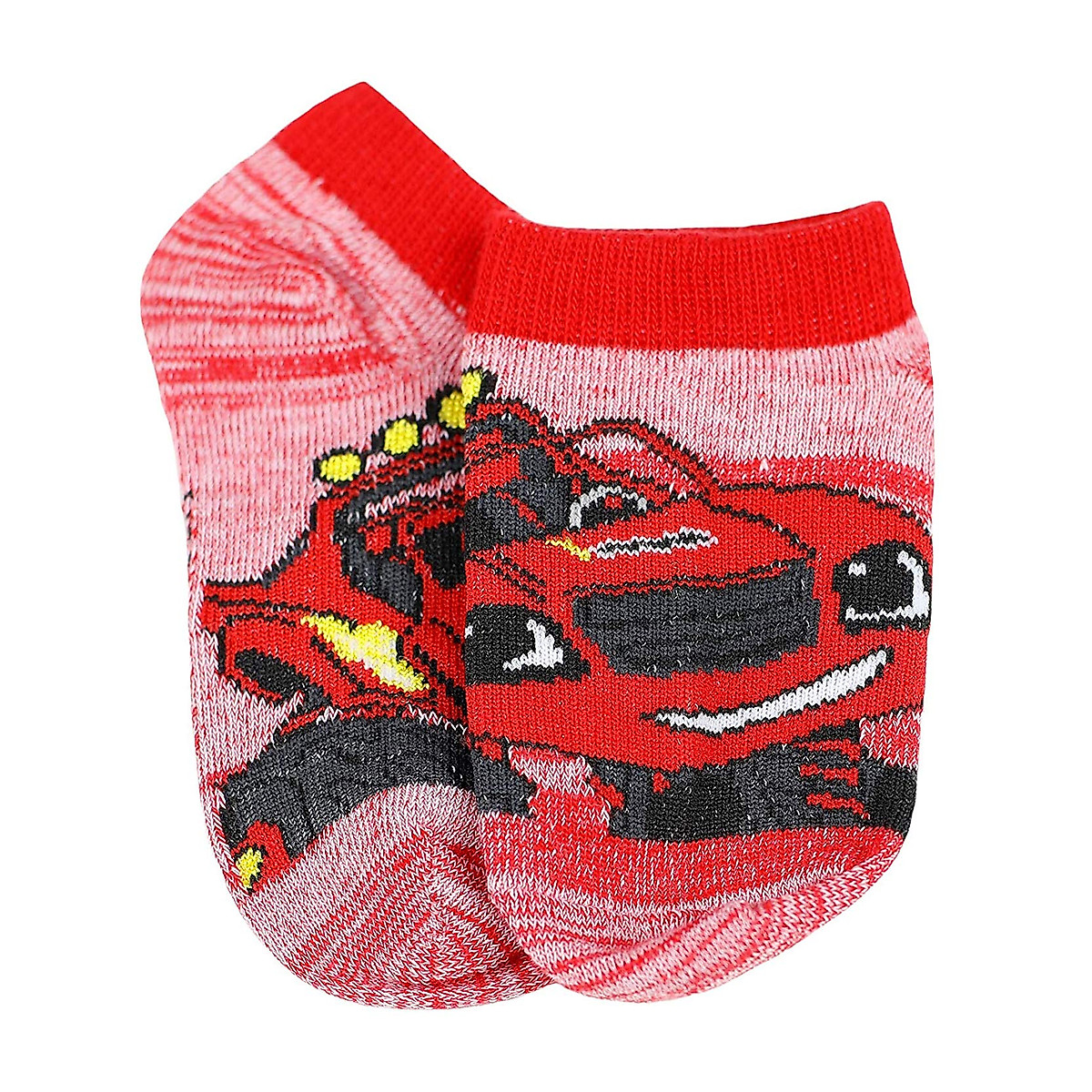 Nickelodeon Blaze and the Monster Machines Boys Toddler 5 Pack No Show Socks (Medium (Sock 6-8), White/Multi)
