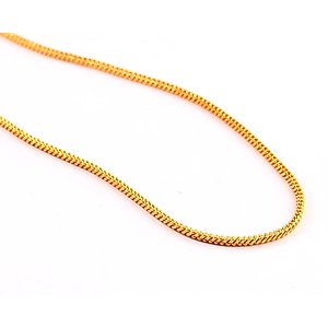 JewarHaat Chain Indian K Gold Plated Handmade Daily Use Fashionable Link Jewelry for Men, Women (Simple Square Design)