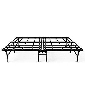ZINUS SmartBase Super Heavy Duty Mattress Foundation with 4400lbs Weight Capacity / 14 Inch Metal Platform Bed Frame / No Box Spring Needed / Sturdy Steel Frame / Underbed Storage, Queen