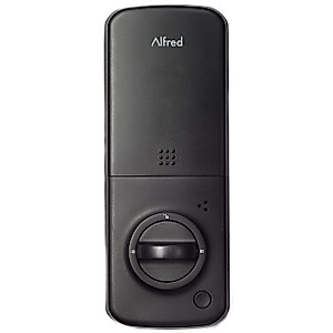Alfred DB2-B Smart Door Lock Deadbolt Touchscreen Keypad, Pin Code + Key Entry + Bluetooth, Up to 20 Pin Codes (Black)