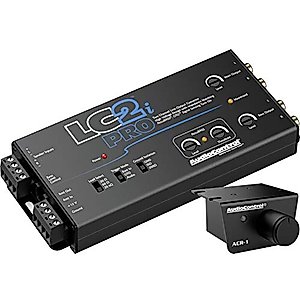 AudioControl LC2i PRO 2-Channel Line Output Converter with Impedance Matching, AccuBASS with 2-Channel Interconnect Cable