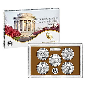 2017 S America the Beautiful 2017 Quarter Proof Set Complete With Box And COA Perfect Uncirculated
