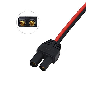 CERRXIAN 40cm 12V 24V Cigarette Lighter Plug to EC5 for Battery Booster Portable Jump Starter On-Board Electrical