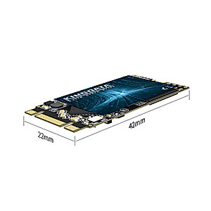 Kingdata 256GB SATA III 6Gb/s M.2 2242 Internal SSD - High-Performance Solid State Drive for Desktop & Laptop - 3D NAND, 580MB/s Read, 547MB/s Write, 20-Year Warranty