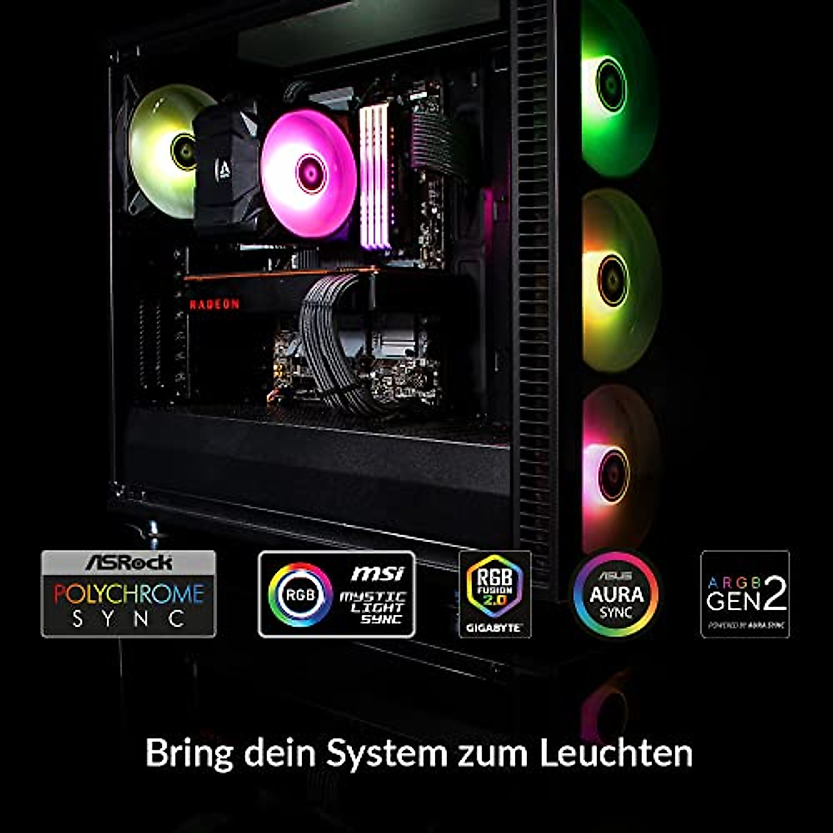 ARCTIC Freezer i35 A-RGB - Single Tower CPU Cooler with A-RGB, Intel Specific, Pressure Optimized 120 mm P-Fan, 200–1700 RPM, 4 Heat Pipes, incl. MX-5 Thermal Paste - Black