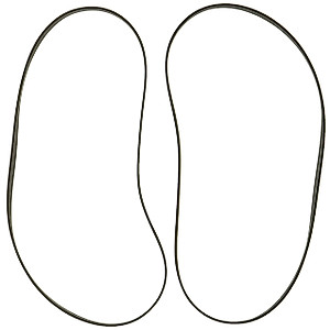 Hoover T-Series Flat Non-Stretch Belt, Pack of 2, AH20065, Black