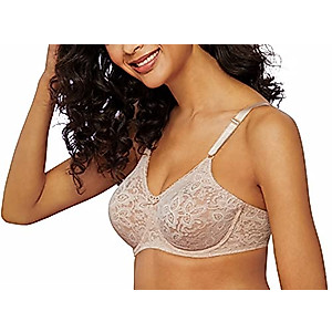 Bali Women's Lace and Smooth Underwire Bra, Rosewood, 36C