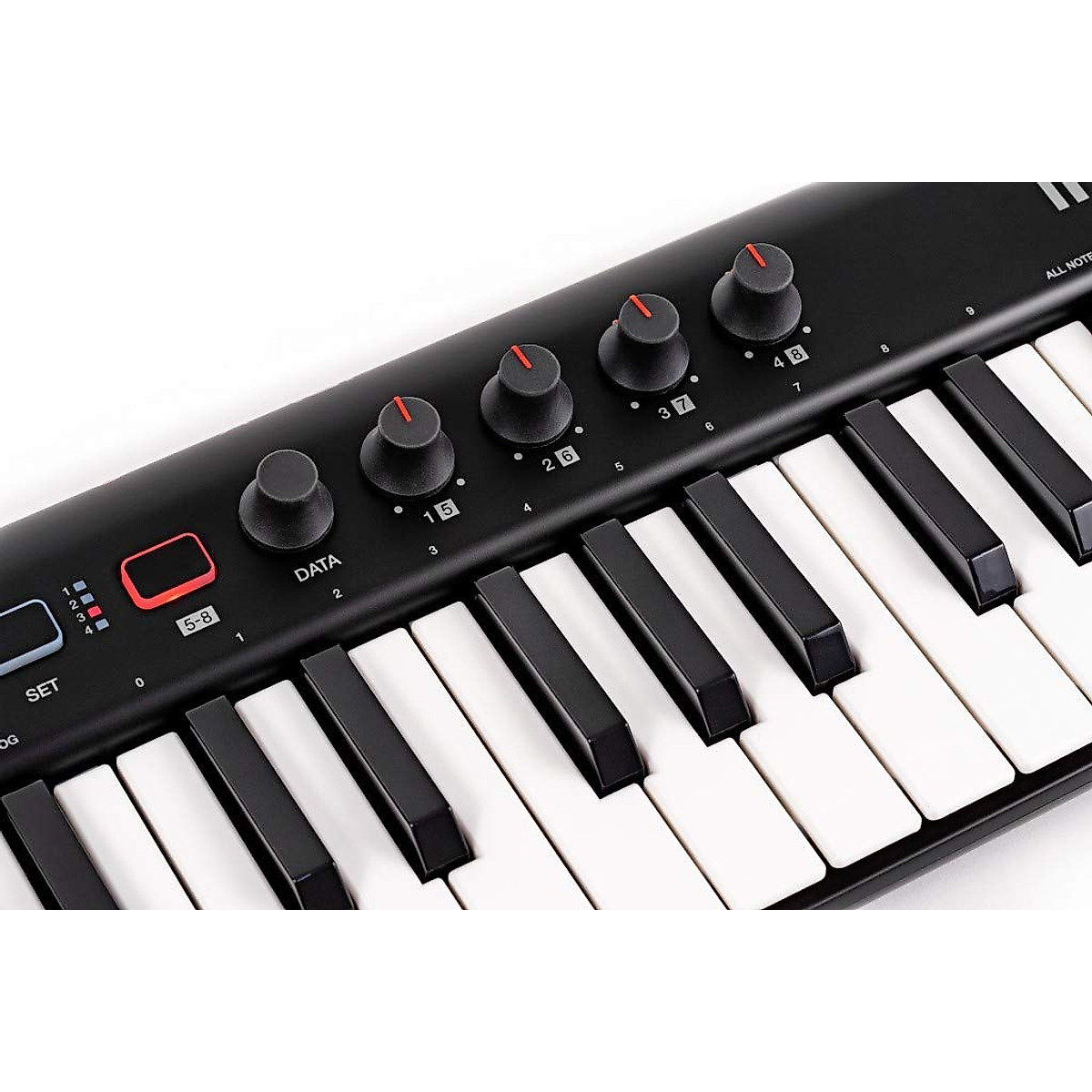 IK Multimedia iRig Keys 2 portable keyboard MIDI controller with 37 velocity-sensitive synth-action mini keys and headphone output, for iPhone, iPad, Mac, PC, Android