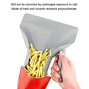 LIZEALUCKY French Fries Shovel Fry Bagger Scoop Plastic Chips Handle Food Scoopfor Bagger French Fries, Snacks, Desserts, Ice, Dry Goods