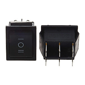 5PCS 6Pin DPDT ON-Off-ON 3 Position Snap Boat Rocker Switch AC 6A/250V 10A/125V