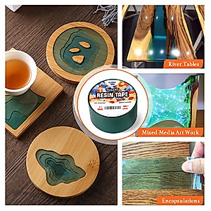 TSSART Resin Tape for Epoxy Resin Molding - Silicone Thermal Adhesive Tape, Oxidation and High Temperature Resistance Easy Peeling, Epoxy Release Tape - 2 inch Wide 108FT Long