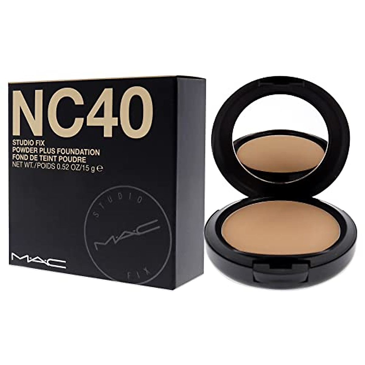 MAC Studio Fix Powder Plus Foundation for Women, NC40, 0.52 Ounce