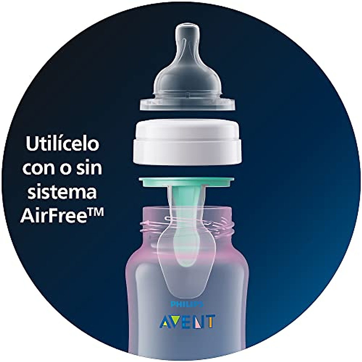 Philips AVENT Anti-colic Baby Bottle with AirFree vent Beginner Gift Set Pink, SCD393/04