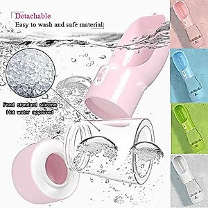 MAOCG Dog Water Bottle for Walking, Multifunctional and Portable Dog Travel Water Dispenser with Food Container,Detachable Design Combo Cup for Drinking and Eating,Suitable for Cats and Puppy