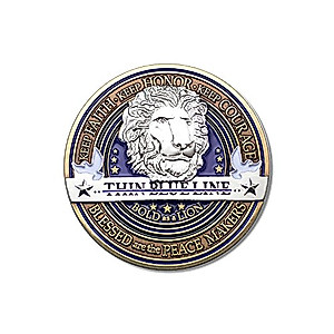 Law Enforcement Appreciation Challenge Coin · Police Officer Thank You Challenge Coin · Thin Blue Line Challenge Coin