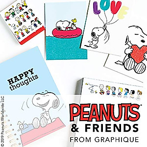 Graphique Magnetic Notepad - Peanuts Gang Grocery and Shopping List - Fun Decorative To-Do List - Perfect House Warming Gifts - 100 Tear off Sheets (4" x 9.25" x .5")