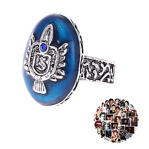 UoYu 21 pcs The Vampire Diaries Jewelry Sticker Set Stefan's Ring Elena Daylight Ring for Fans Jewelry for Men Women