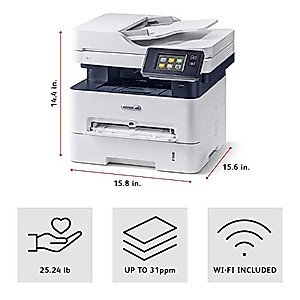 Xerox B215DNI Monochrome Multifunction Printer, Amazon Dash Replenishment Ready,White
