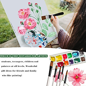 33 Pcs Paint Brush Set, Acrylic Paint Brushes with Board Brush, Sponge Brush, Scraper and Paintbrush Bag, for Kids Adults Oil Watercolor Acrylic Painting