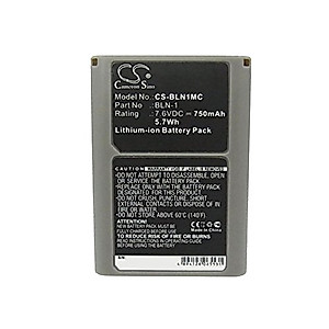 FYIOGXG Cameron Sino Battery for Olympus EM1 II, E-M1 II, EM5, E-M5, OM-D 750mAh / 5.70Wh