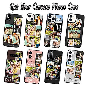 Custom Phone Case for Motorola ThinkPhone, Anti-Scratch TPU Soft Shock-resistand Protective Case Personalized Customized Multi-Picture Case Anniversary Xmas Birthday Present, Black