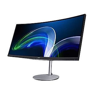 Acer CB342CUR bmiiphuzx 34" 1900R Curved Zero-Frame QHD (3440 x 1440) UltraWide IPS Monitor, AMD FreeSync , 75Hz, 1ms VRB , DCI-P3 95%, 1 x USB 3.1 (Type-C), 2 x HDMI 2.0 Ports & 1 x Display Port