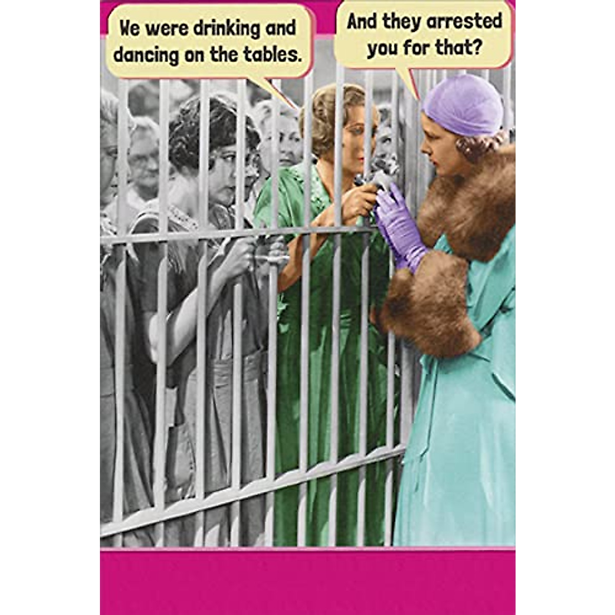 Recycled Paper Greetings Arrested for Drinking and Dancing Feminine Humorous/Funny Birthday Card for Her : Woman